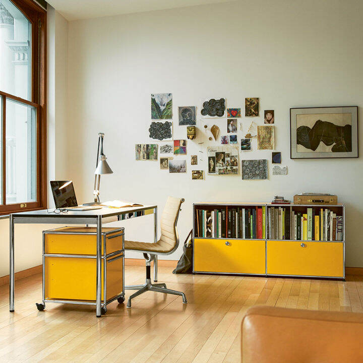 USM Bauhaus module simple Nordic glass cabinet book table conference ...