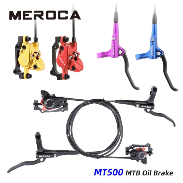MEROCA MT500 MTB Oil Disc Brake 160mm Rotor Aluminum alloy CNC 2 Piston ...