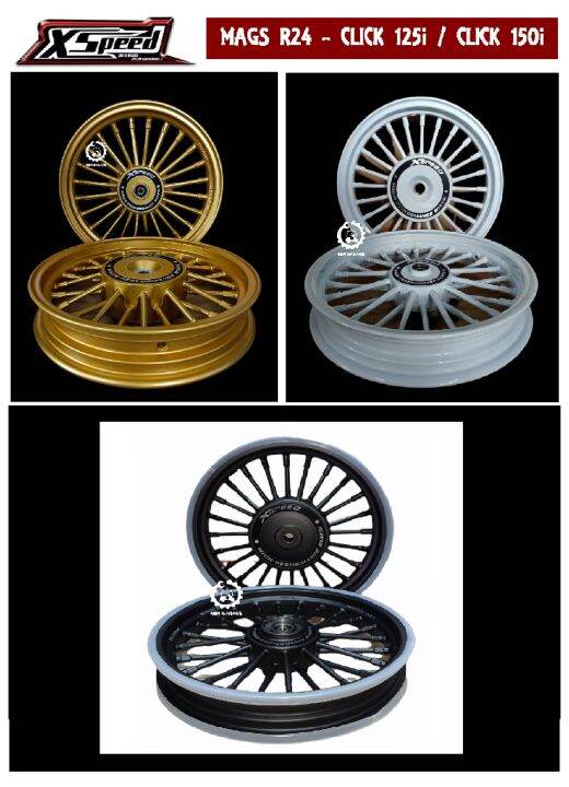 MAGS WHEELS - HONDA CLICK 125i / CLICK 150i - XSPEED R24 | Lazada PH