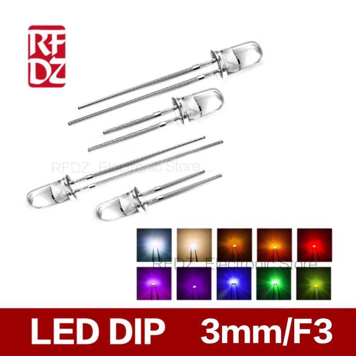 DIP 3mm LED Purple Light Emitting Diode F3 Purple Light 395nm LED ...