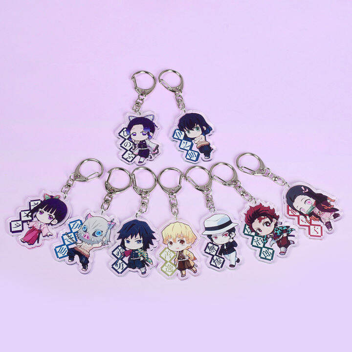 sawu Anime Demon Slayer Kimetsu no Yaiba keychain Kamado Tanjirou ...