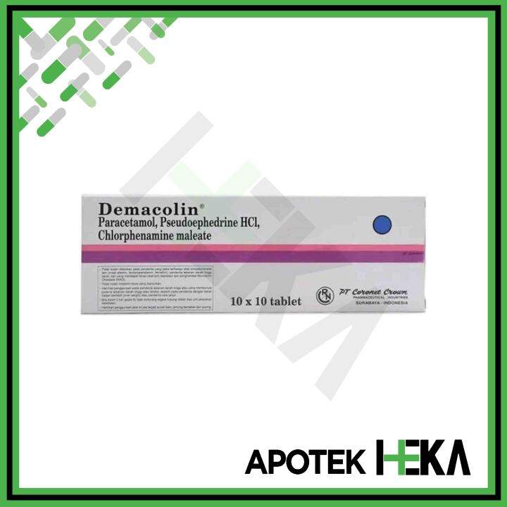 Demacolin Strip isi 10 Tablet - Obat Flu Demam Sakit Kepala | Lazada ...