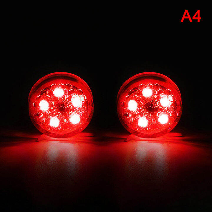 Ministar 2 Buah Lampu Sensor Peringatan Pintu Mobil LED Nirkabel Lampu ...