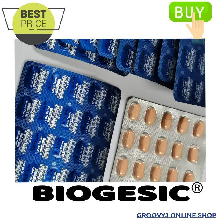 Biogesic® 500 mg - 100 Tablets | Lazada PH