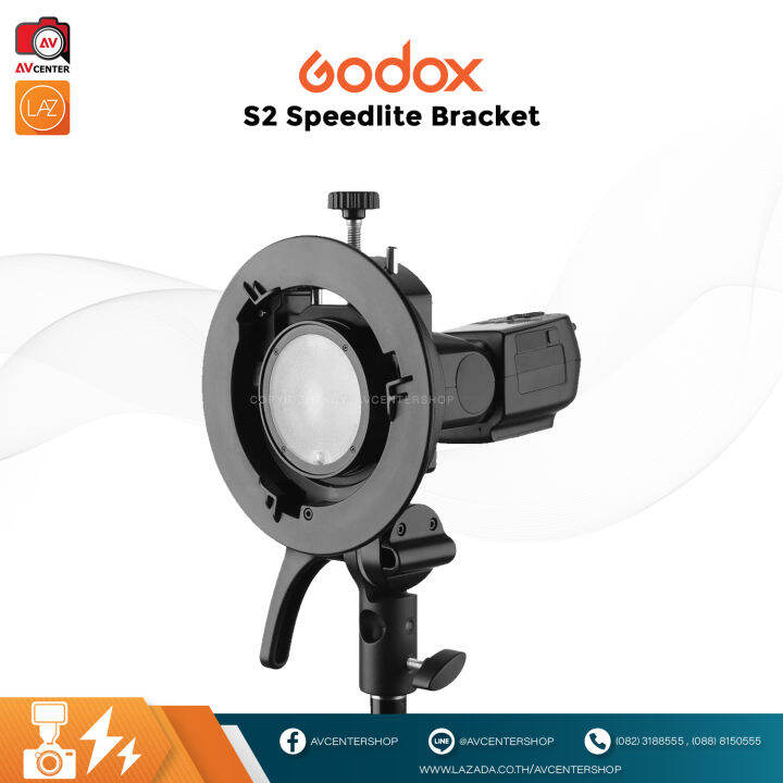 godox s2 Speedlite Bracket (bowens) อุปกรณ์เมาท์ขาตั้งไฟแฟลช | Lazada.co.th