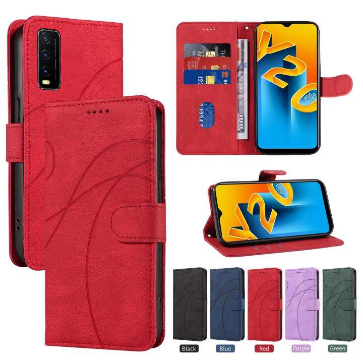 Leather Phone Case For Vivo Y11 Y12 Y15 Y17/Y02S Y16 4G/Y20 Y20S Y20A ...