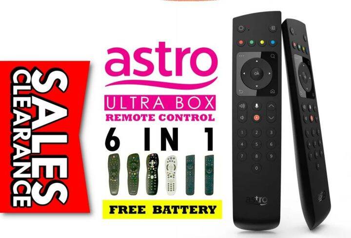 ASTRO 4k Ultra Box Remote Control Ultra Box Controller 6 in 1 Remote ...