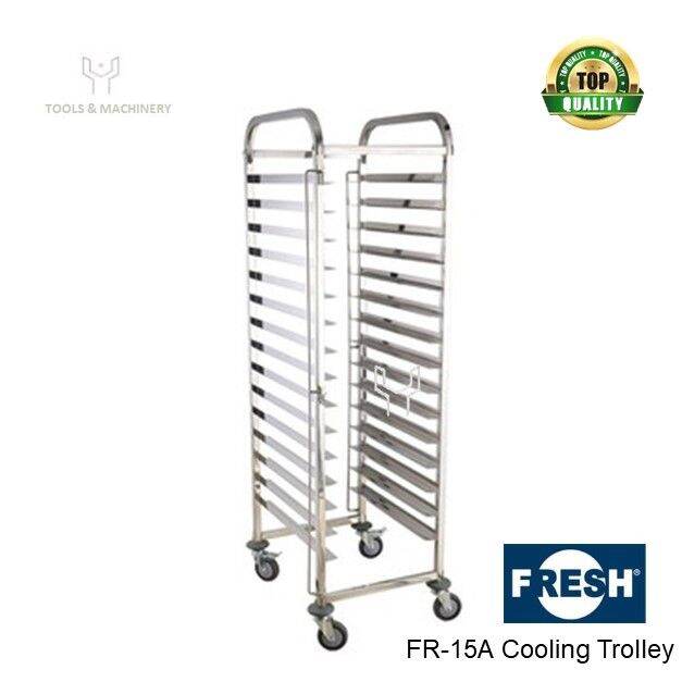 TH FRESH FR-15A Cooling Trolley 15 Layer Tray Thickness 0.08cm Wheel ...