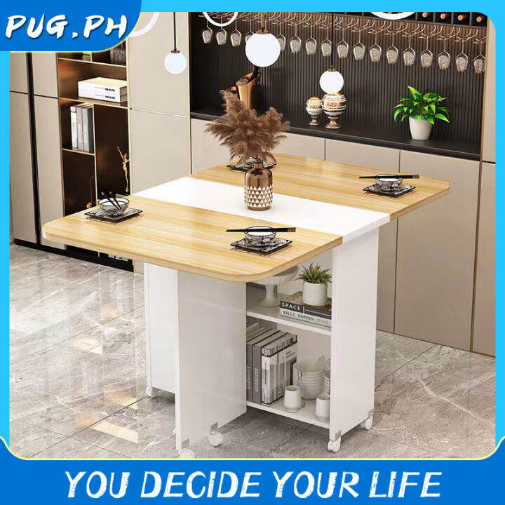 Foldable Dining Table Nordic Modern Minimalist Table Indoor and Outdoor ...