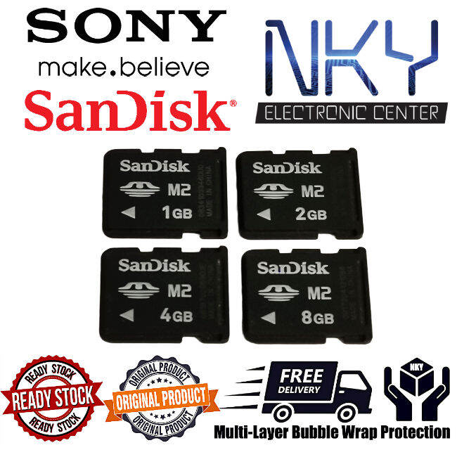 SanDisk Sony M2 Memory Card 1GB / 2GB / 4GB / 8GB / 256MB / 512MB ...