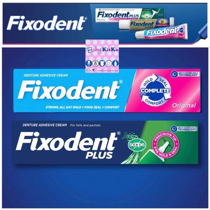 Fixodent Original or Plus Scope Denture Adhesive Cream | Lazada PH
