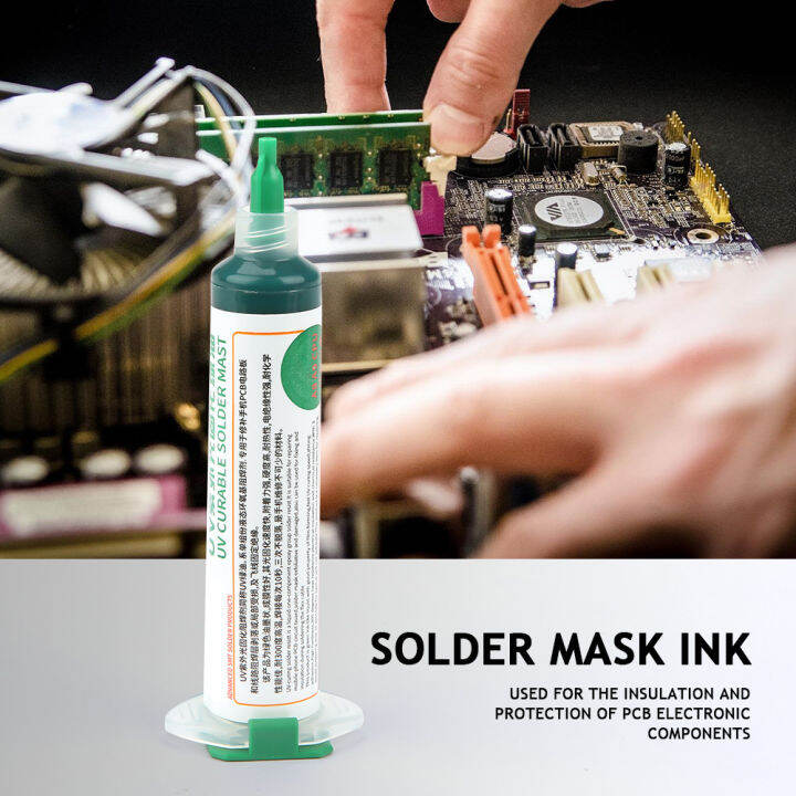 Solder Mask Ink 2Pcs UV Light Curing Solder Mask Ink BGA PCB Solder Resist Ink Green | Lazada PH