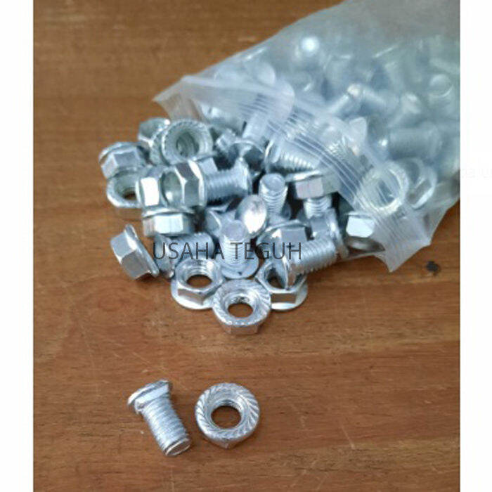 Baut Mur Besi Rak Siku Bolong Lubang Baut Bulat | Lazada Indonesia