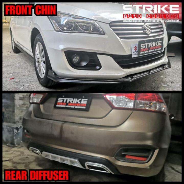suzuki ac suzuki bb Suzuki Ciaz Front Chin and Rear Diffuser Set ...