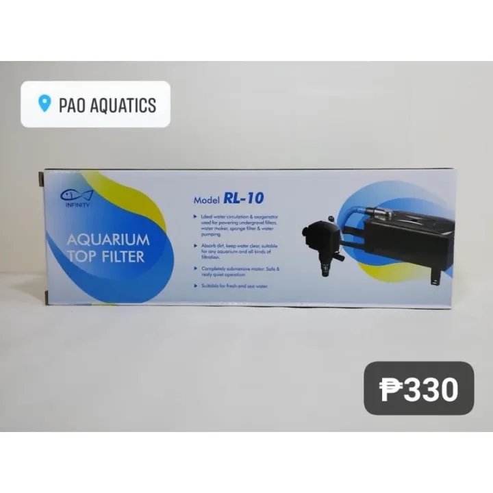 infinity aquarium top filter 12w rl10 (1000lph) | Lazada PH