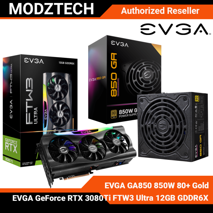 EVGA GeForce RTX 3080Ti / RTX 3080 Ti FTW3 Ultra Gaming 12GB GDDR6X w ...