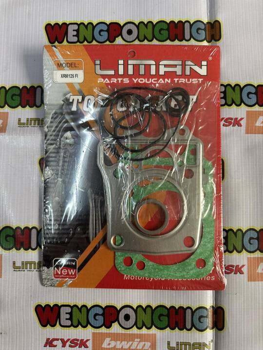 TOP OVERHAULING GASKET XRM125 FI WITH VALVE SEAL LIMAN BRAND | Lazada PH