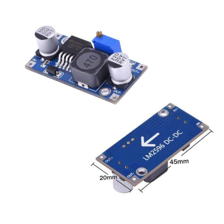 จากไทย ร้านในไทย บอร์ดปรับแรงดันไฟลง 3A LM2596 5A XL4005 DC-DC Module 3 ...