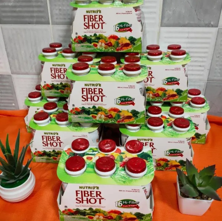 Nutrive Fibershot Hi Fiber Fruit & Veggies 6 x 100 ml | Lazada Indonesia