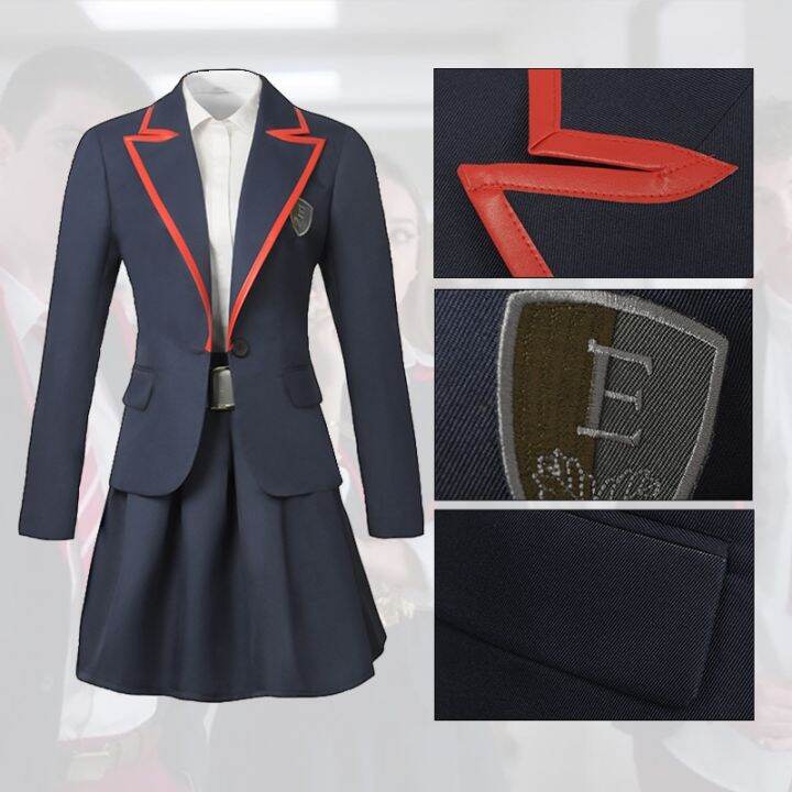 TV Series Elite High School Uniform Rebeca Samuel Cosplay Costume Girls ...