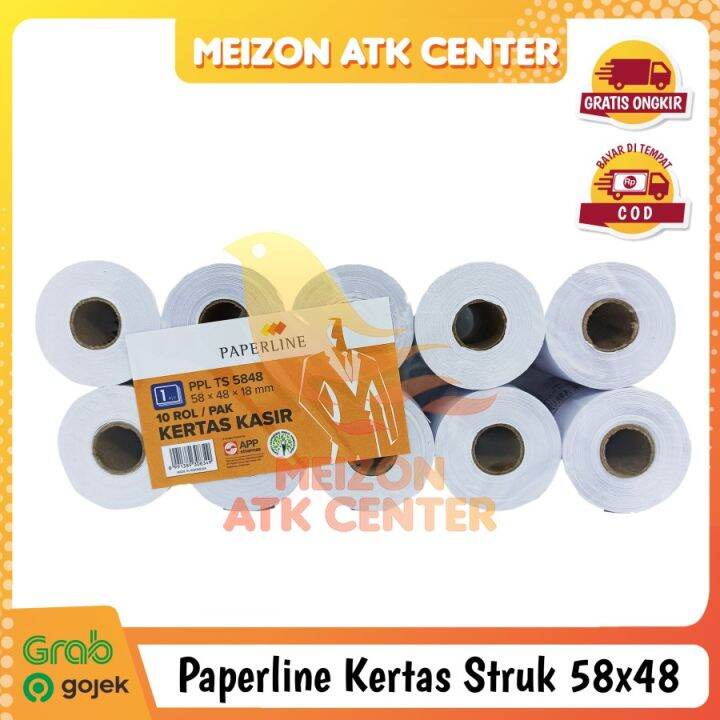 PAPERLINE KERTAS STRUK TELSTRUK TELSTROOK UK. 58 X 48 HVS 1 PLY [10 ...