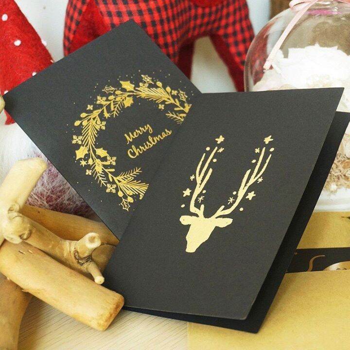 Ready Stock Merry Christmas Greeting Cards With Envelop 10x15cm Lazada