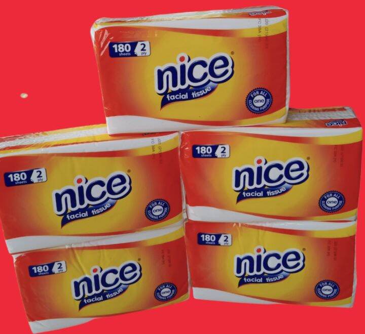TISSUE MUKA NICE Facial Tissue 180 Sheets 2 | Lazada Indonesia