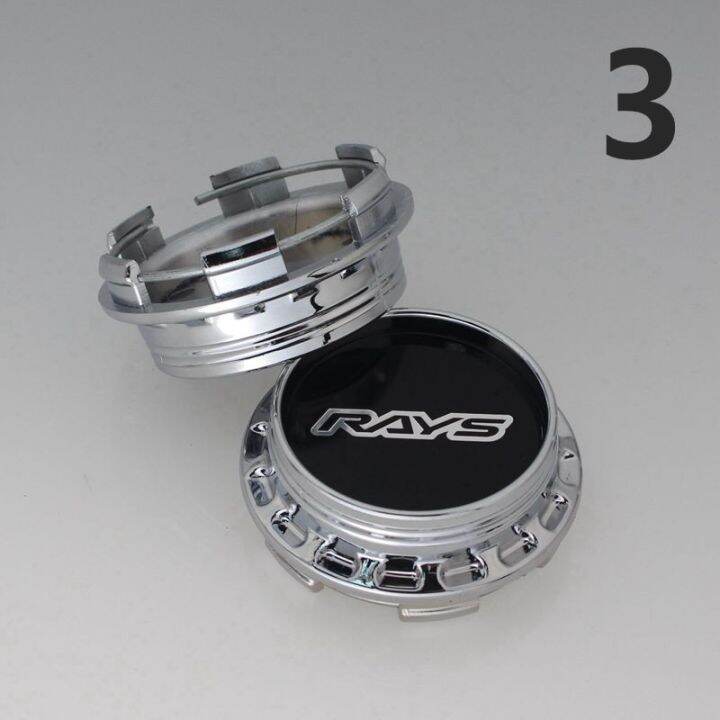 4pcs rays center caps for rims 67mm OD/62mm ID volk racing wheel hub ...