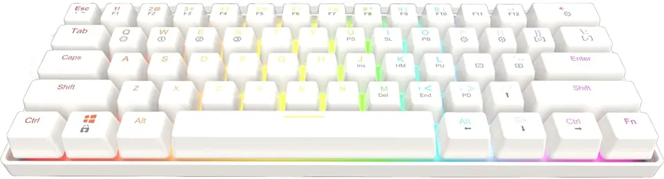 HK GAMING GK61v2 Mechanical Gaming Keyboard 61 Keys RGB, 42% OFF