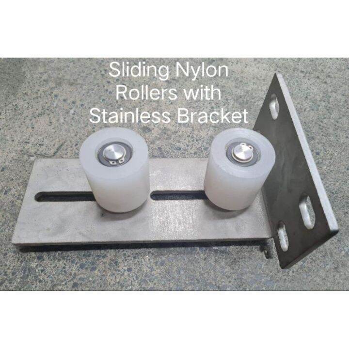 Sliding Gate Top Guide Nylon Rollers With Stainless L-Bracket | Lazada PH