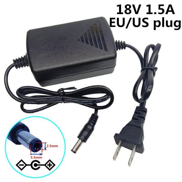 universal power supply EU US 18 V power adapter ac adapter 18V 1.5A ...