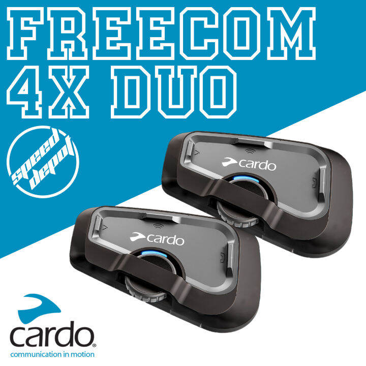 Cardo Freecom 4x [SINGLE / DUO] | JBL 40mm Speakers Bluetooth 5.2 ...