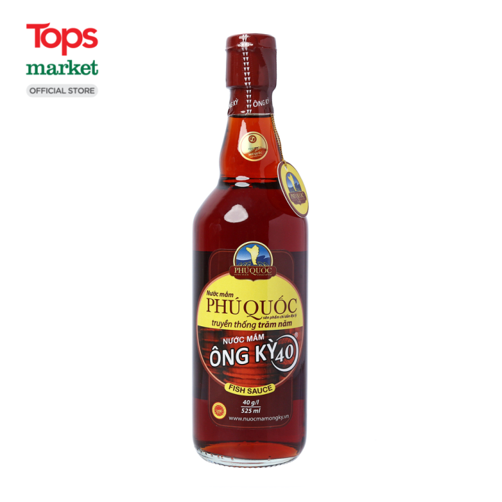 Nước Mắm Phú Quốc Ông Kỳ 40 Độ Đạm 525Ml - Siêu Thị Tops Market | Lazada.vn