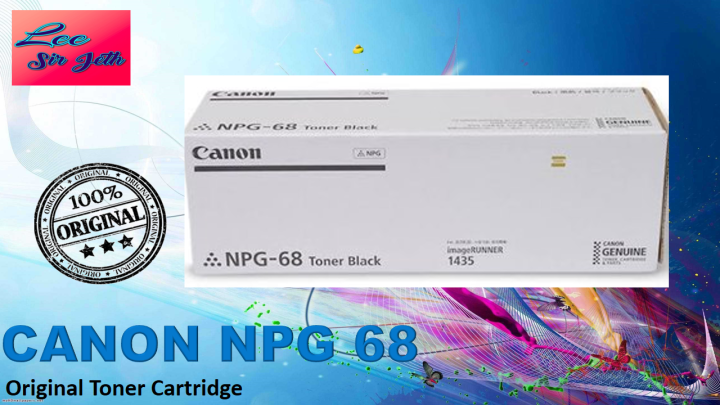 Canon NPG 68 Black Original Toner Cartridge | Lazada PH