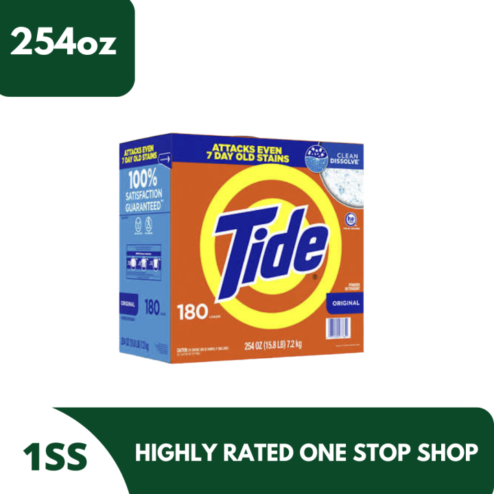 Tide Ultra High Efficiency Original Scent Powder 180 Loads 254 Oz (7 ...