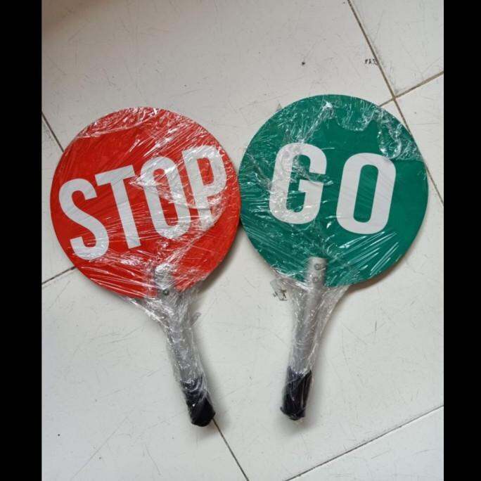 Rambu Parkir Stop & Go tangan Diameter 20 cm Dan 24 cm ( bisa Custom ...