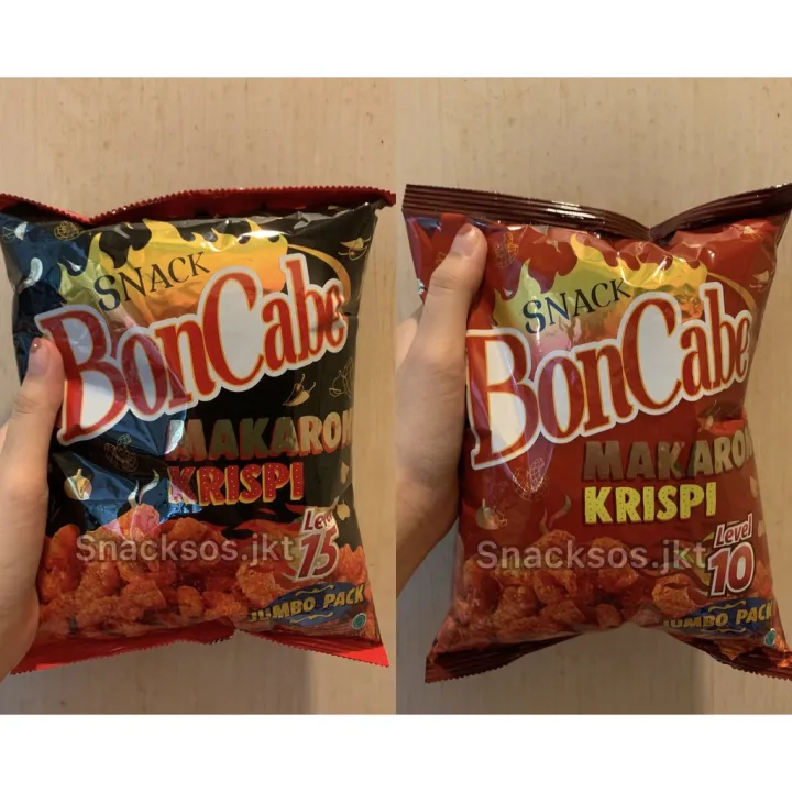 [JUMBO] SNACK MAKARONI CRISPY BON CABE LV 10 / KOBE MACARONI KRISPI LV ...