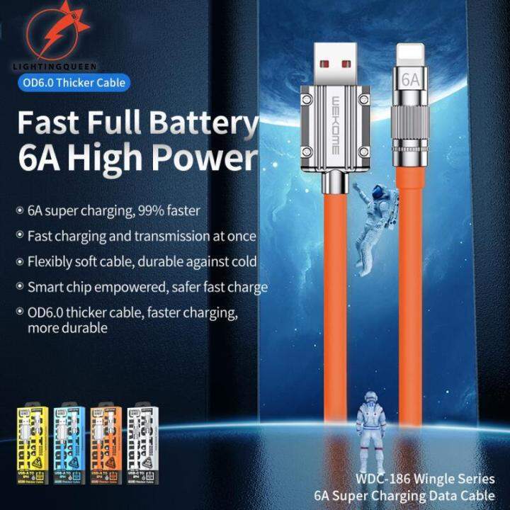 6A Super Fast Charging PD20W/100W Data Cable Flexible Explosive Thicker ...