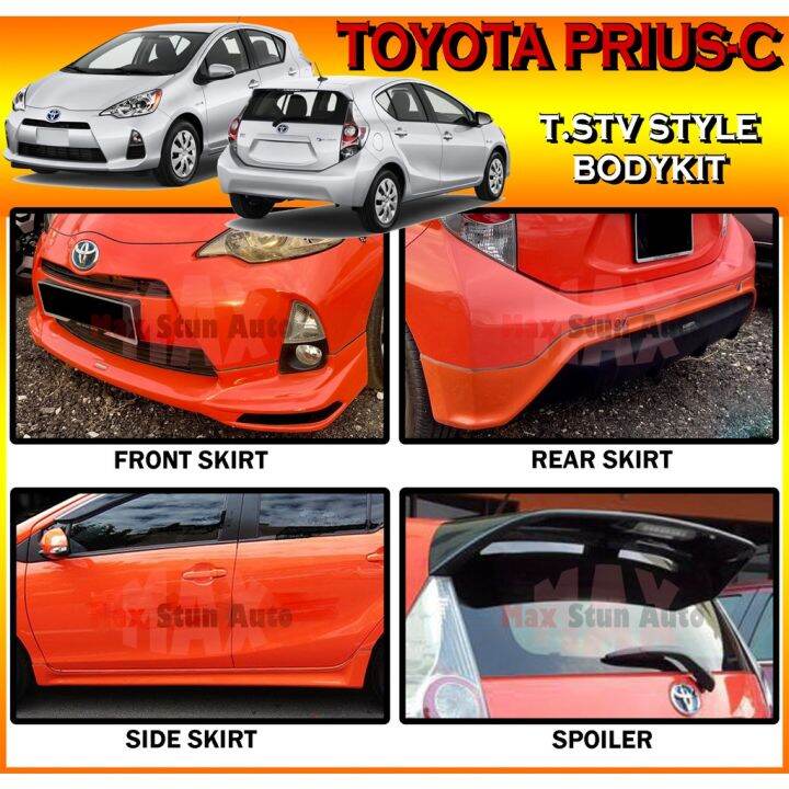 TOYOTA PRIUS-C TRD SPORTIVO STYLE BODYKIT (T.STV) SKIRT LIP FOR PRIUS C ...