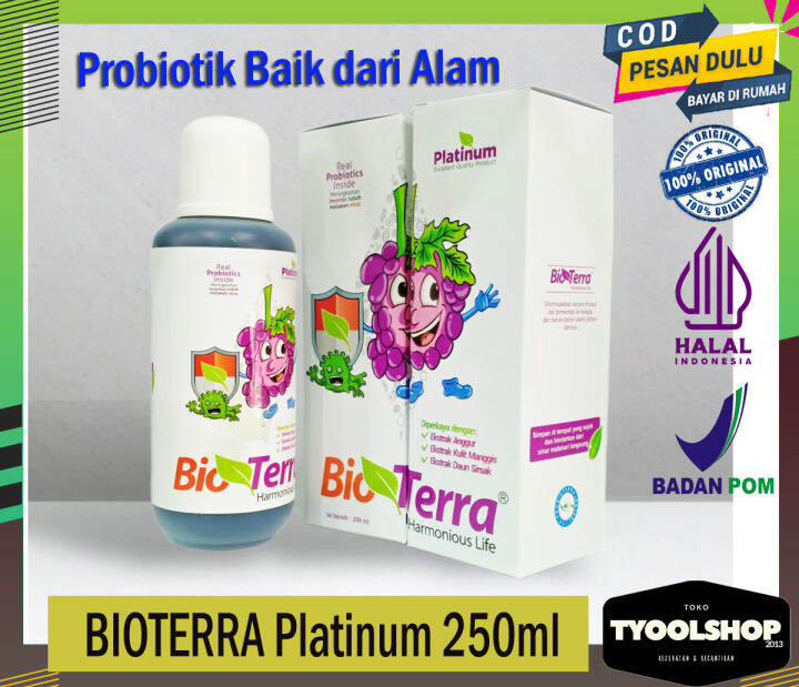 Bioterra PLATINUM Herbal Probiotik Alami - 250 ml | Lazada Indonesia