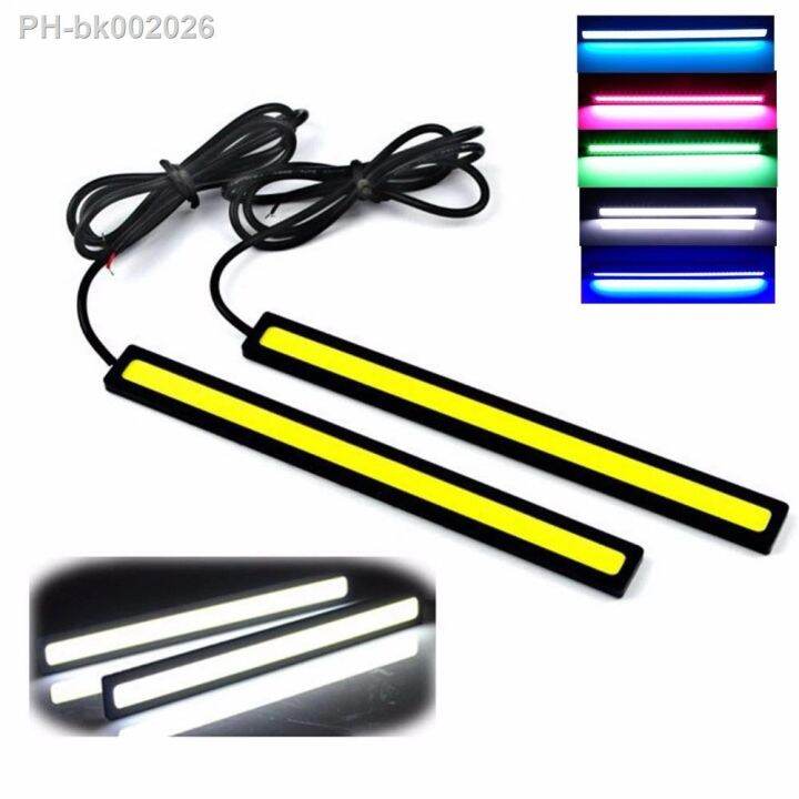 HAOLIDE 17cm Universal Car COB Led Strip For Auto DRL Daytime Running ...