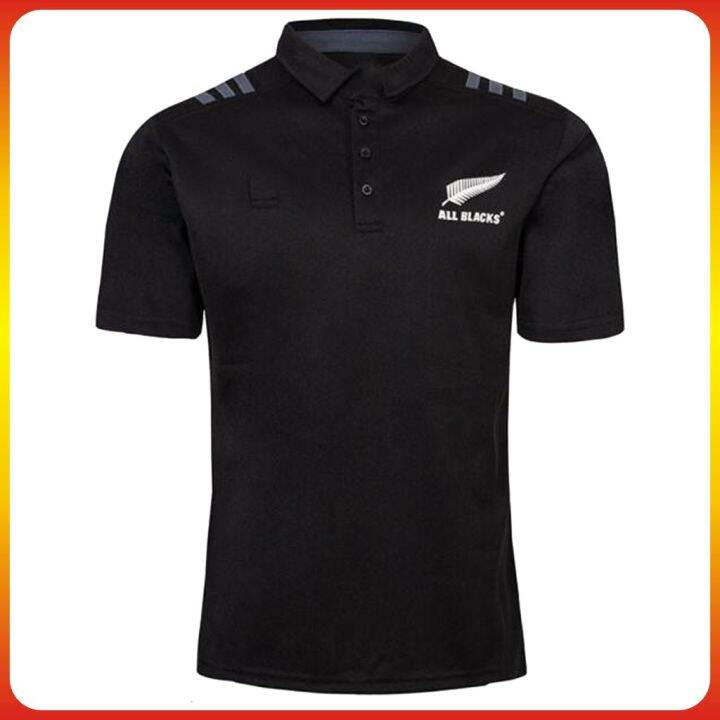 2018 2019 All Blacks New Zealand All Blacks Rugby Black Rugby Jersey Polo Shirt Top Size S-5XL ...