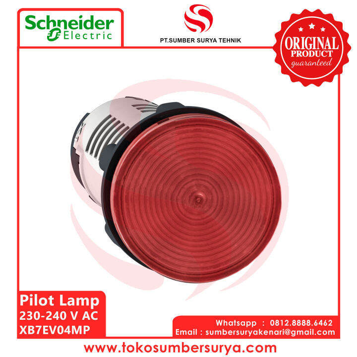 Pilot Lamp Warna Merah Saklar Listrik ON OFF SNI XB7EV04MP Asli Ori ...