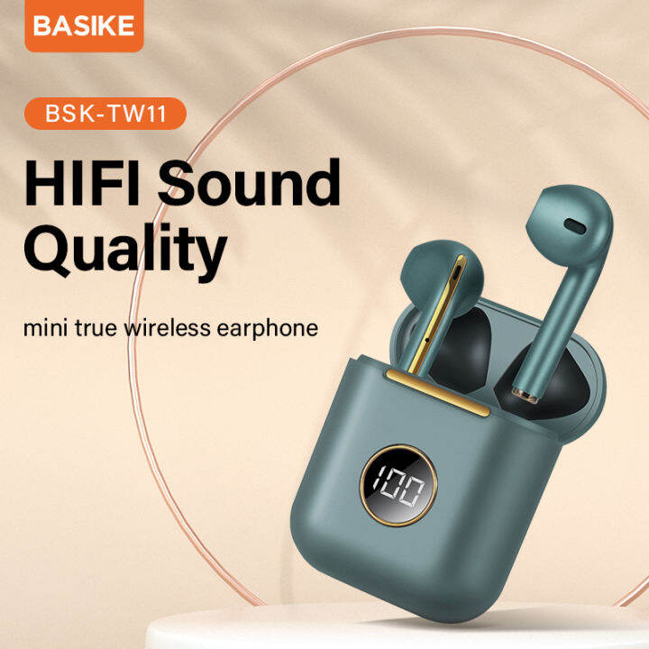 【Last Day of Clearance Sale】Basike TWS Bluetooth 5.0 Earphones 200Hrs ...