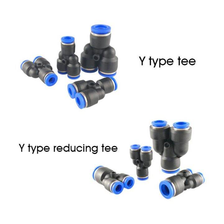 Pneumatic Fitting Air Connector Tube Quick Fittings Pipe Water Push In ...
