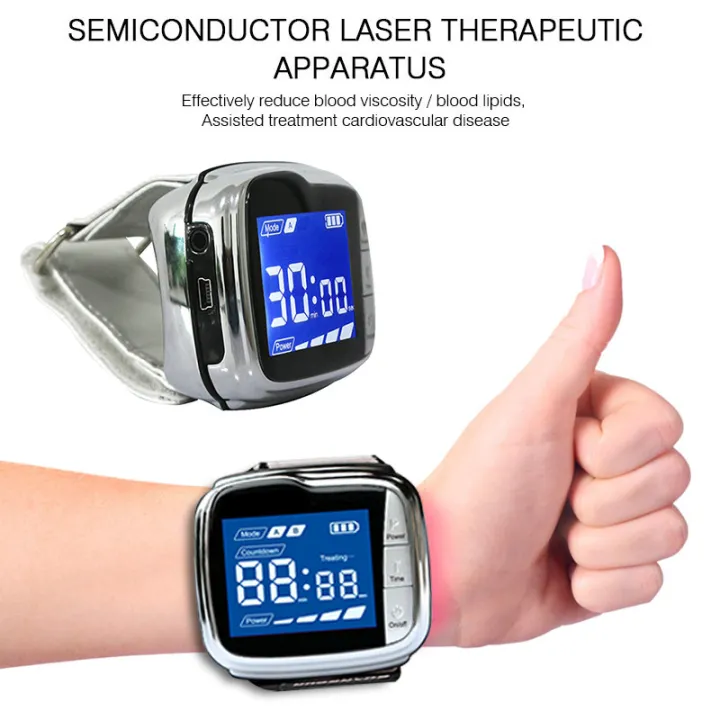 LASTEK Upgraded Diabetes Treatment Laser Therapy Watch 650nm Diode lllt ...