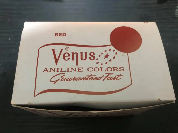 Venus Fabric Dye Jobos RED 1 Box (48 pcs, 2 Grams per Sachet, 96 grams ...