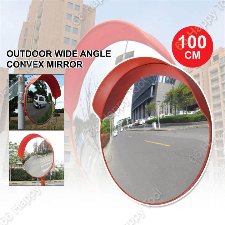 Outdoor Wide Angle Convex Mirror 1000mm Traffic Parking Safety Corner ...