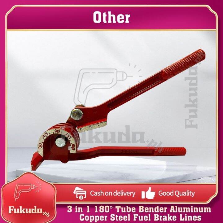 hot 3 in 1 180° Tube Bender Aluminum Copper Steel Fuel Brake Lines ...
