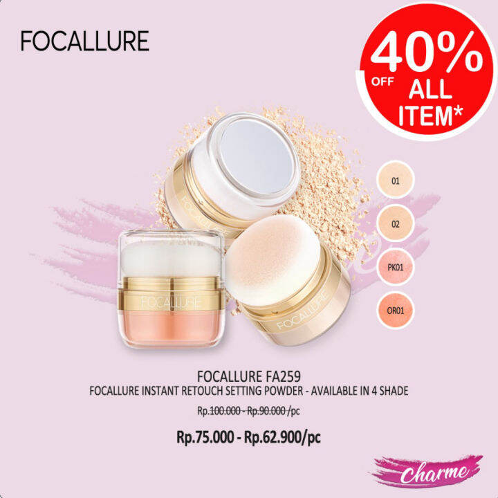 Focallure Instant Retouch Setting Powder FA259 FA 259 | Lazada Indonesia